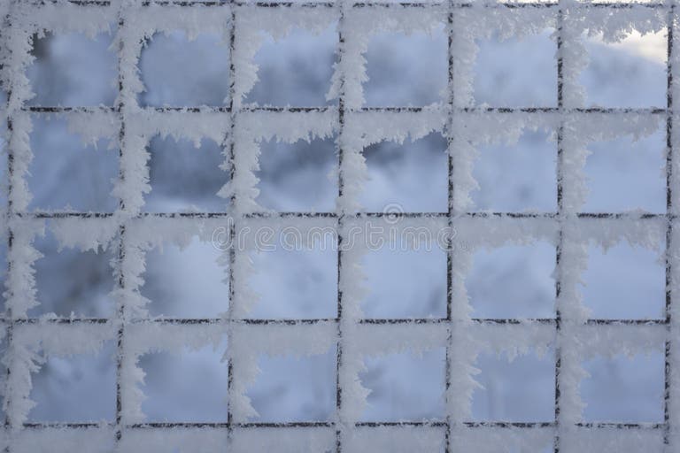 Background Grid Covered with Snow Stock Photo - Image of natural ...