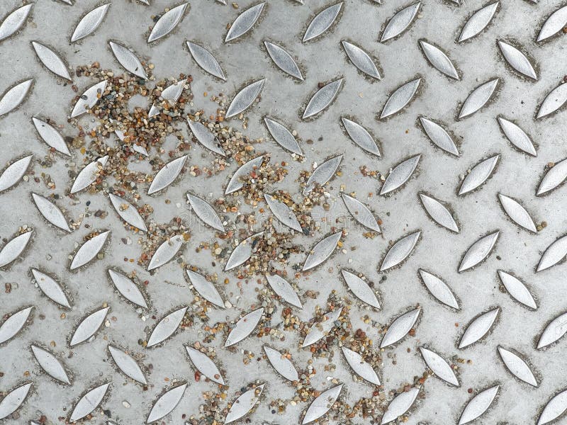 Background Ground Texture of Metal on a Bus Station Stock Image - Image ...