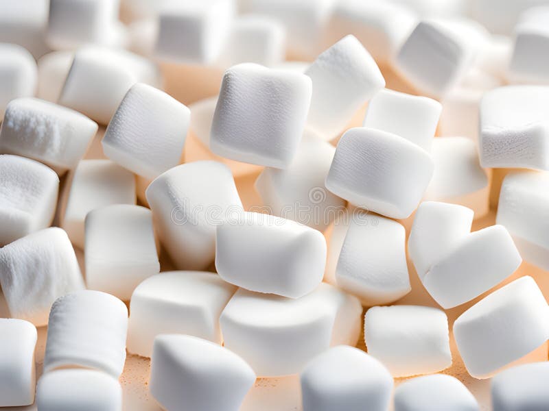Background with Group White Marshmallows Stock Illustration ...
