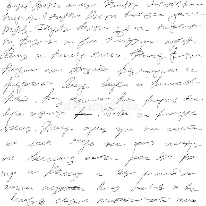Unreadable Handwriting Stock Illustrations – 686 Unreadable Handwriting ...