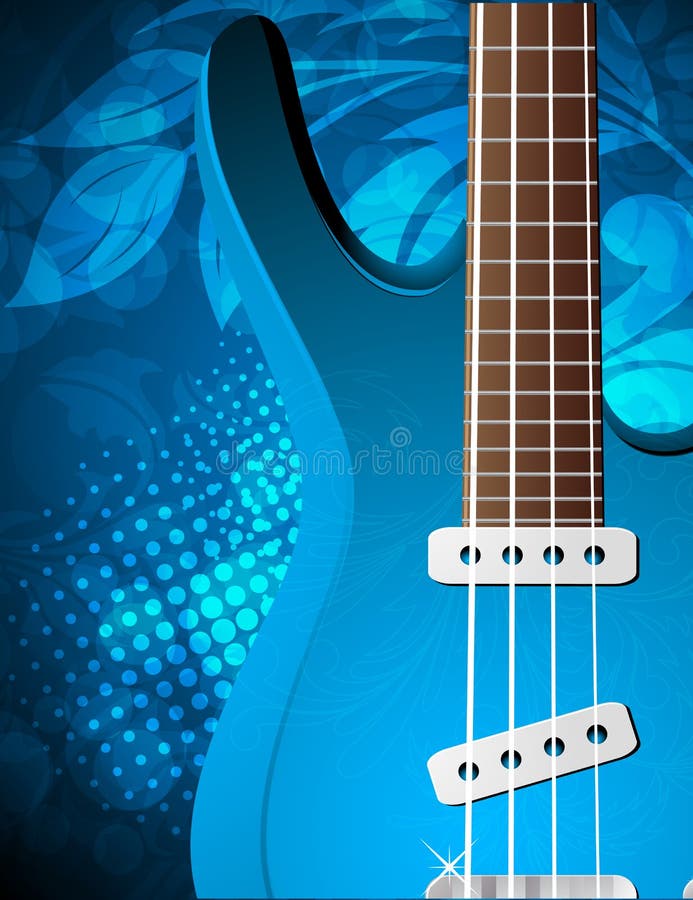 Background with guitar stock vector. Illustration of music - 13525567