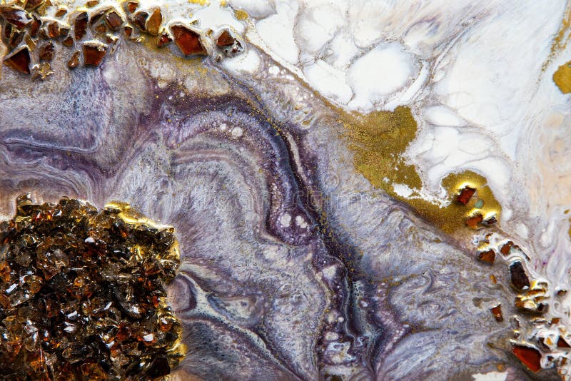 Background from Handmade Epoxy Resin Product Close-up: Wall Panel with ...