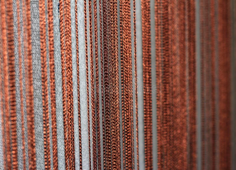Background with Hanging Cords in Red. the Curtains Stock Photo - Image ...