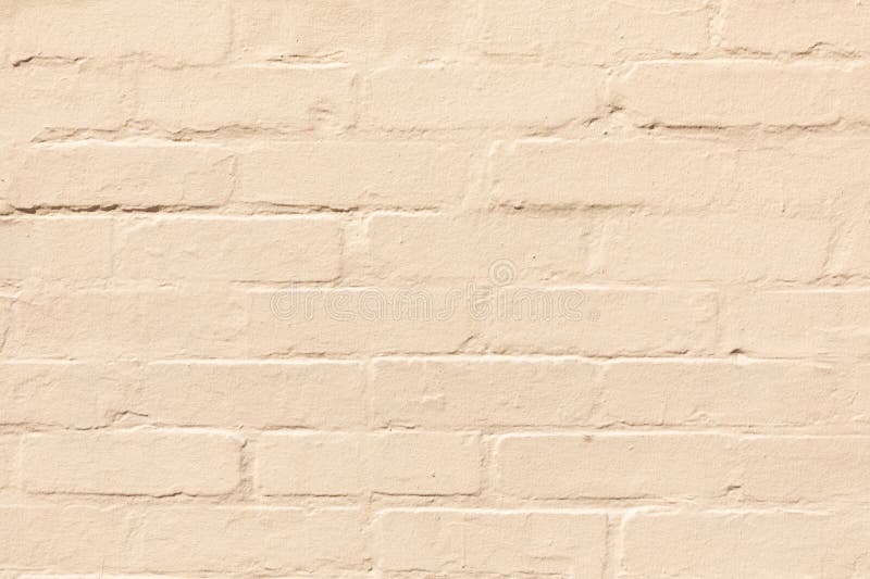 Background of Harmonic Ochre Brick Wall Stock Image - Image of plaster ...