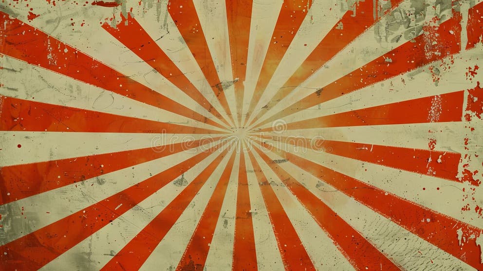 The Background Has a Sunburst or Sunburst Retro Style. Ray Stripes ...