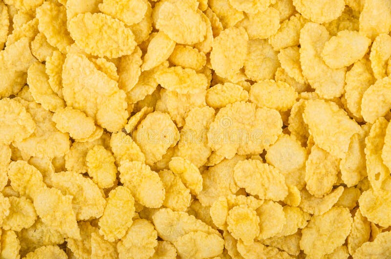 Background from Heap of Yellow Corn Flakes Stock Image - Image of meal ...