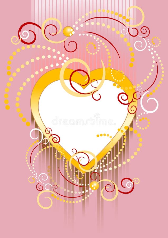 Background with Heart.Banner.Postcard. Stock Vector - Illustration of ...