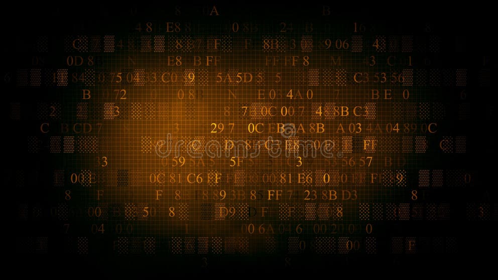 Background of Hexadecimal Code. Background of Brown Color Stock ...