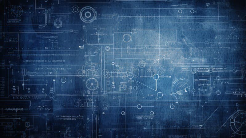 Background of Hi-tech Engineering Technology Blueprint Texture Stock ...