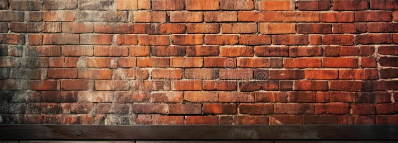 Background of High-contrast Chiaroscuro Lighting of a Brick Wall in a ...