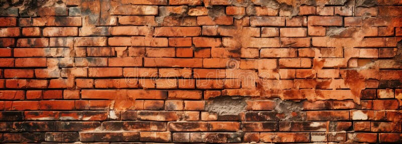 Background of High-contrast Chiaroscuro Lighting of a Brick Wall in a ...