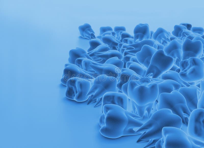 Background of High Tech Teeth Molars Stock Illustration - Illustration ...