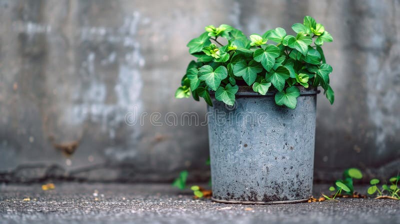 Background Highlighted by Beautiful Potted Trees Adding Natural ...