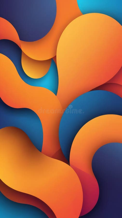 Background from Hollow Shapes and Orange Stock Image - Image of hollow ...