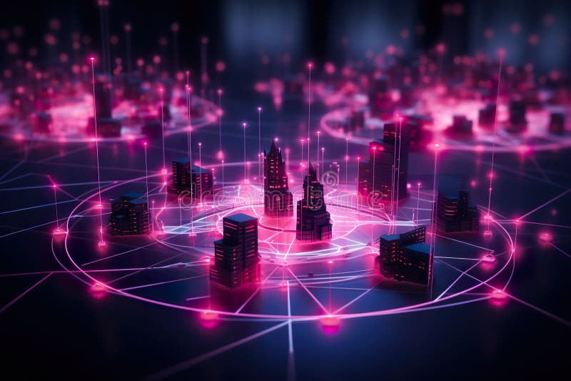 Background Holographic Model, Technology and Abstract Art Light Led ...