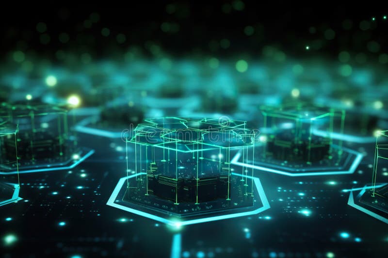 Background Holographic Model, Technology and Abstract Art Light Led ...