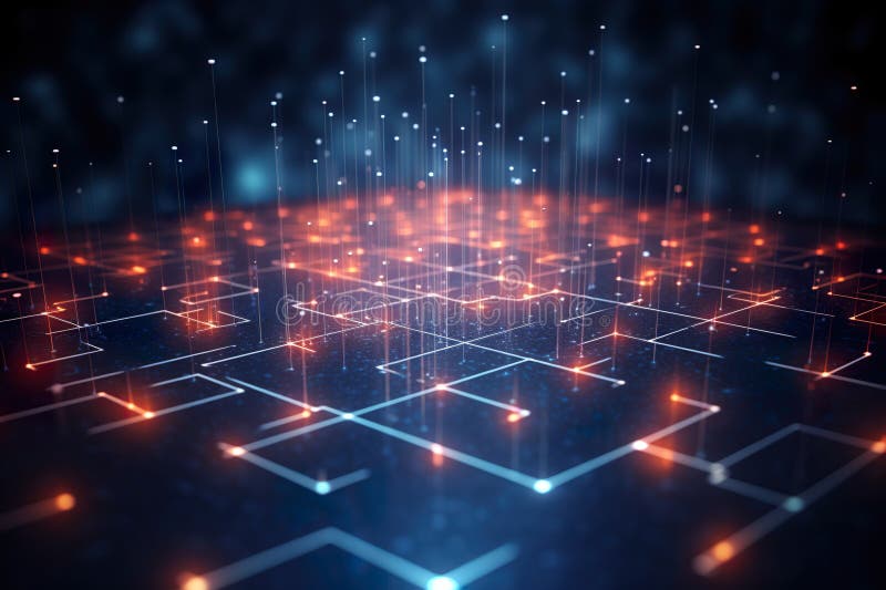 Background Holographic Model, Technology and Abstract Art Light Led ...