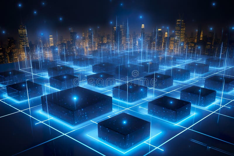 Background Holographic Model, Technology and Abstract Art Light Led ...