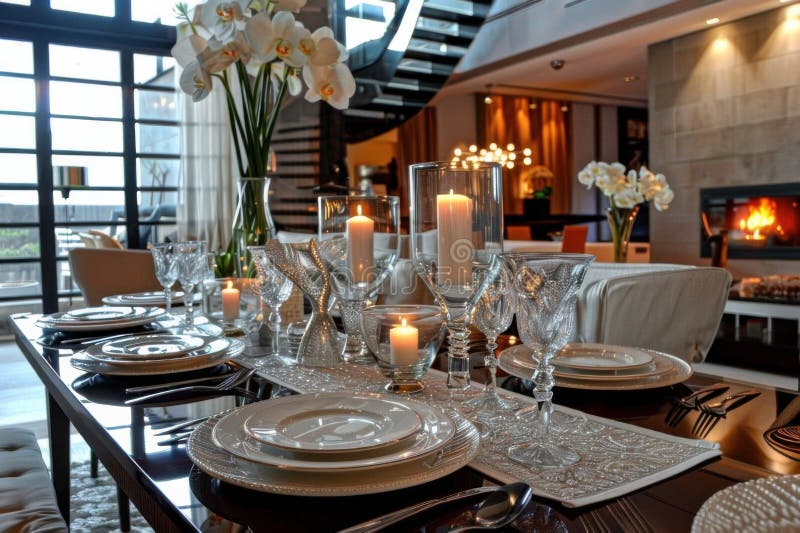 Background by the Home Entertaining Theme Stock Image - Image of home ...