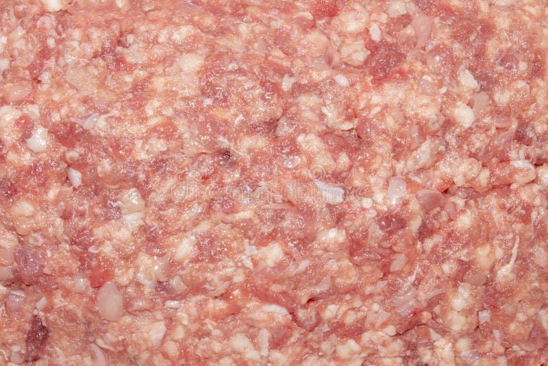 Texture of Raw Minced Pork Top View.Background of Homemade Minced Meat ...