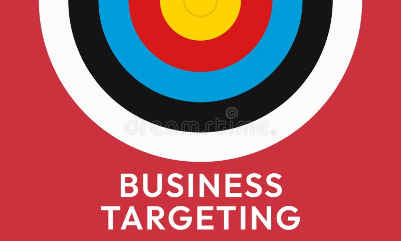 Marketing Time Concept. Targeting the Business. Flat Design Target ...
