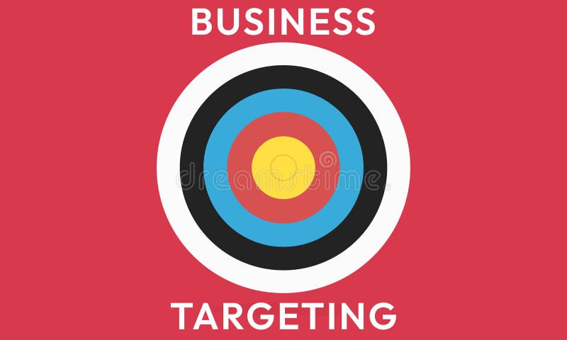Marketing Time Concept. Targeting the Business. Flat Design Target ...
