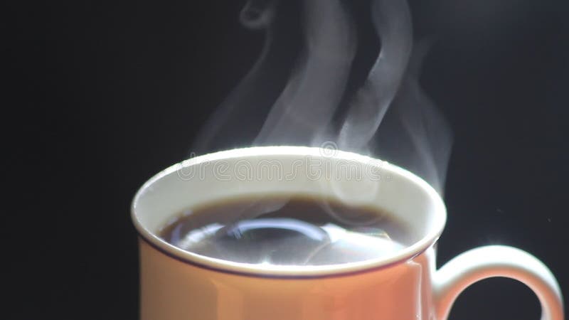 Hot Steaming Cup of Coffee stock footage. Video of beverages - 114200602