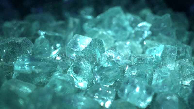 Background with Ice Cubes in Blue Light Stock Photo - Image of isolated ...