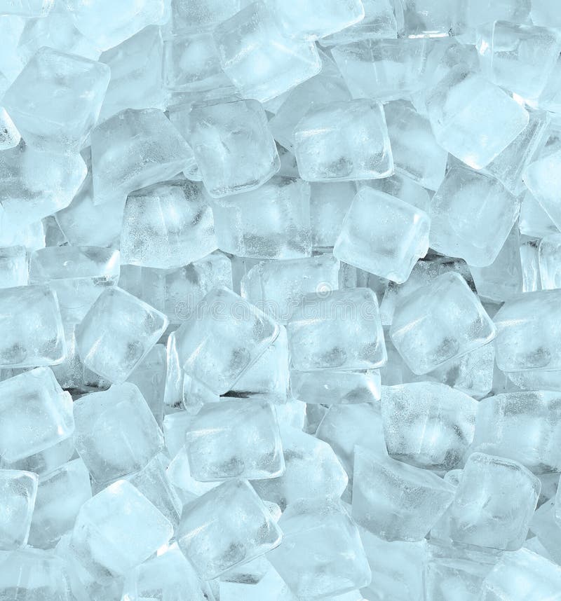 Background With Ice Cubes Blue Light Stock Photo - Image of square ...