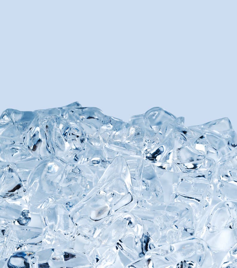 Background with Ice Cubes in Blue Light Stock Photo - Image of coolness ...