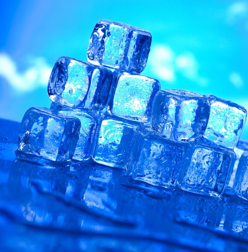 Background with Ice Cubes, Cold and Fresh Concept Stock Image - Image ...