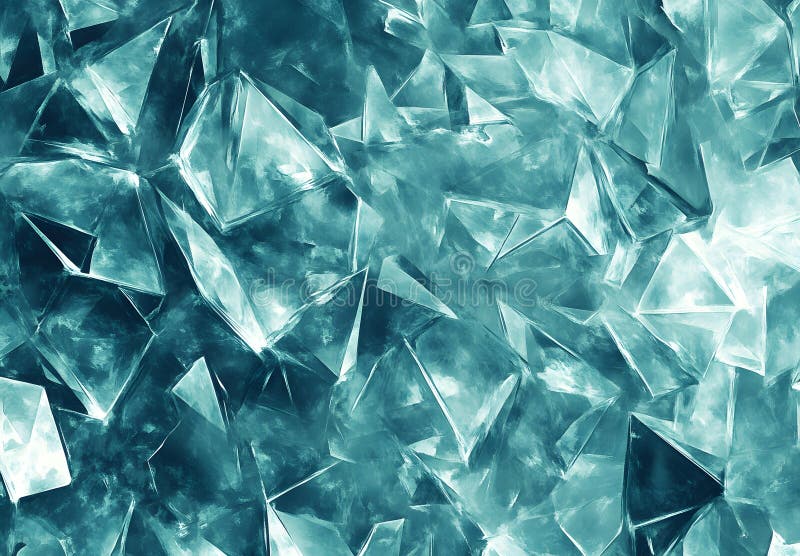 Abstract Teal Ice Crystal Texture Background Stock Illustration ...
