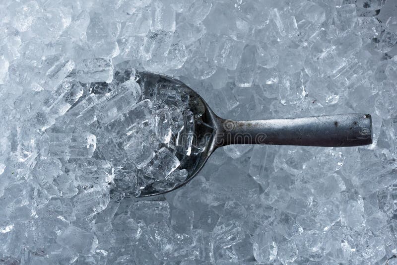 Background of Ice Tube and Ice Scoop Made from Metal Stock Photo ...