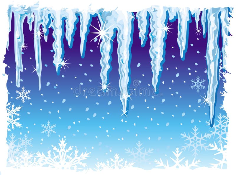 Brilliant Icicles stock vector. Illustration of crystal - 7535353
