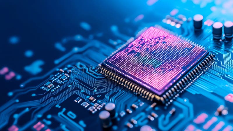 Background with Illuminated Fiber Optic Connections, Digital Technology ...