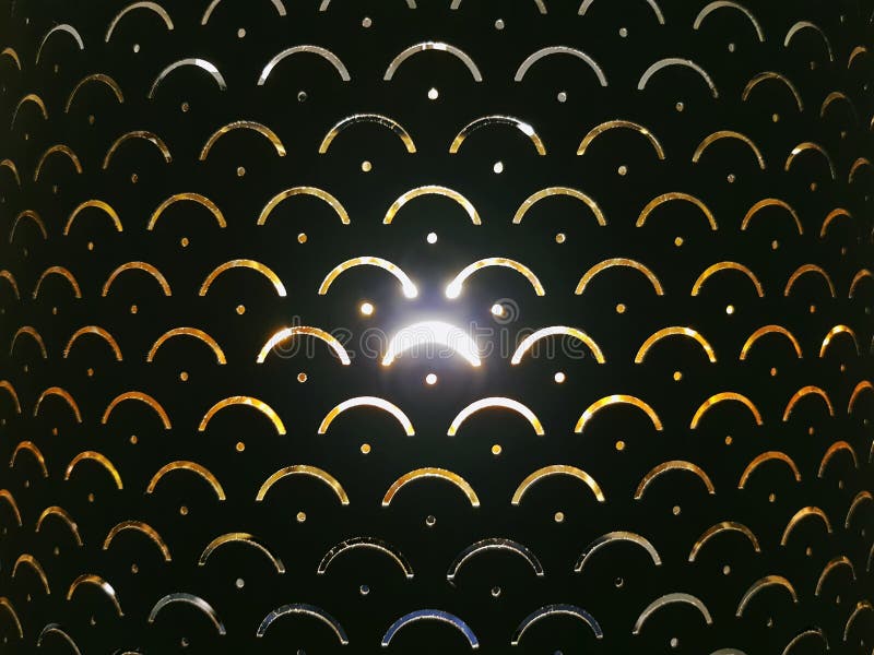 Background of Illuminated Lamp Cover Pattern Stock Photo - Image of ...