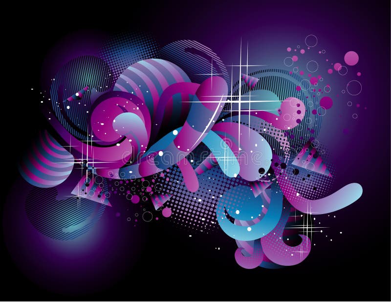 Neon Signs of the Zodiac: Pisces Stock Illustration - Illustration of ...