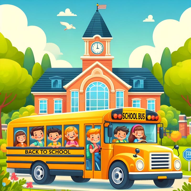 Background Illustration Back To School Ai Generator Stock Illustration ...