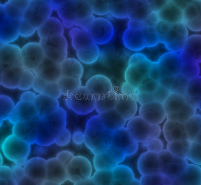 Background Illustration of Blue Biologic Cells Stock Illustration ...
