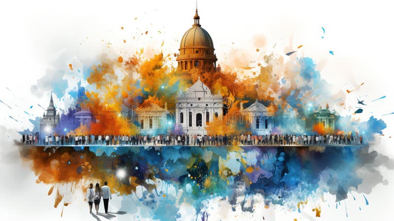 Background Illustration of Creative Manipulation Stock Illustration ...