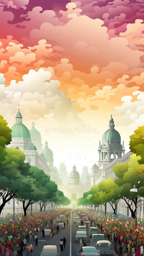 Background Illustration of Creative Manipulation Stock Illustration ...