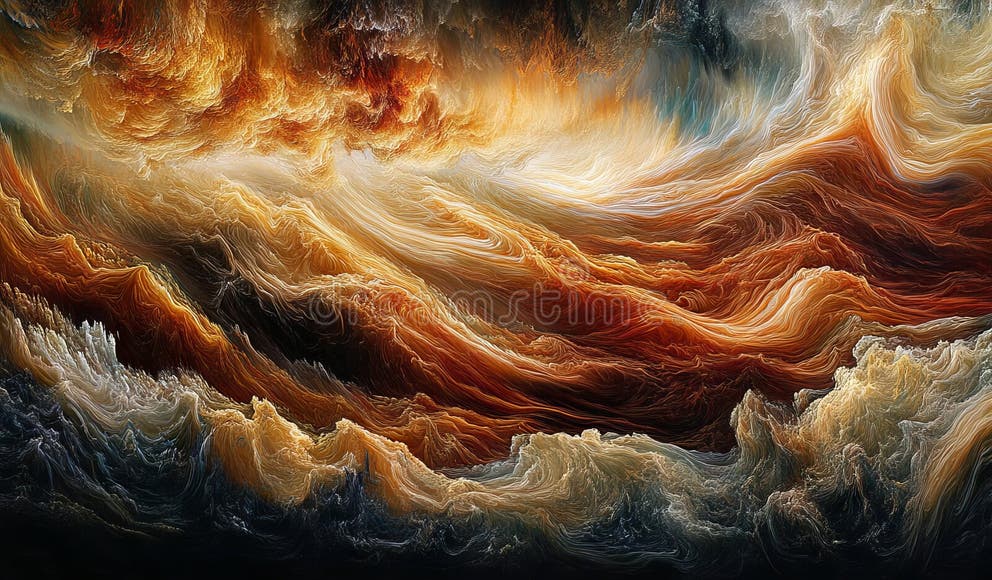 A Background Illustration with a Curvy Pattern in Firebrick, Coffee ...