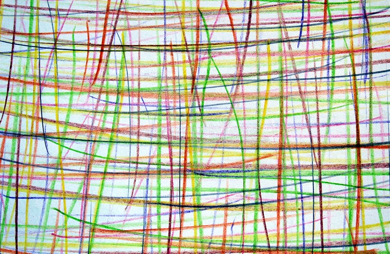 Square Drawn in Different Color Diagonal Pencil Stock Image - Image of ...