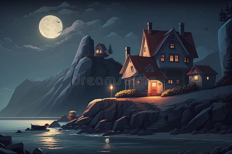 Background Illustration Background Game, Realistic Style Concept Stock ...
