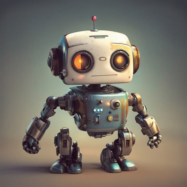 Background Illustration of Robot Smoking Cigarette Stock Illustration ...