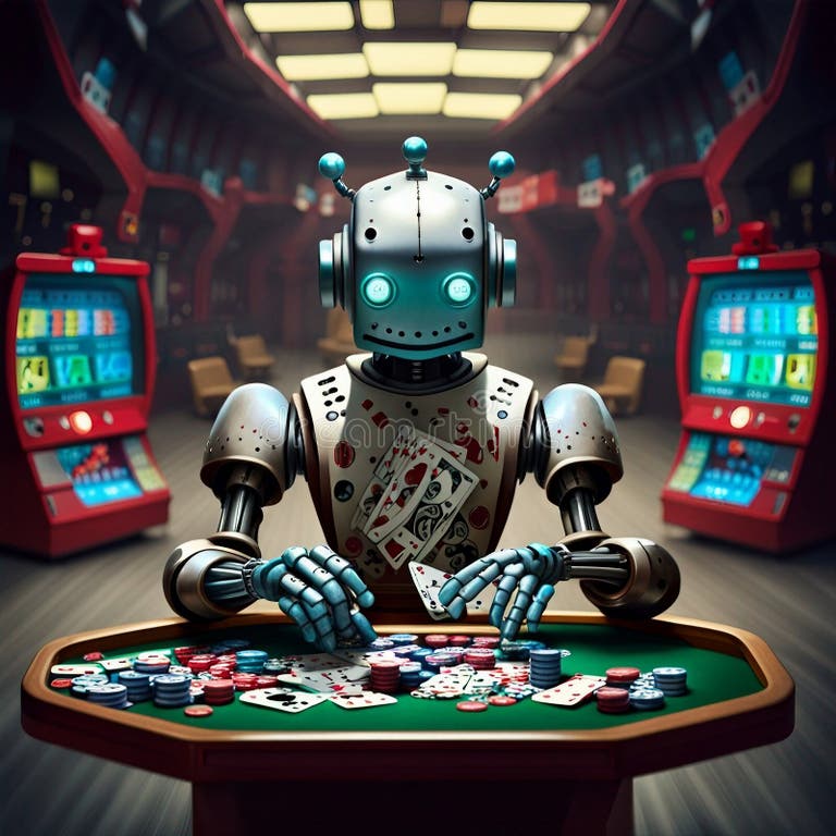 Background Illustration of Robot Smoking Cigarette Stock Illustration ...