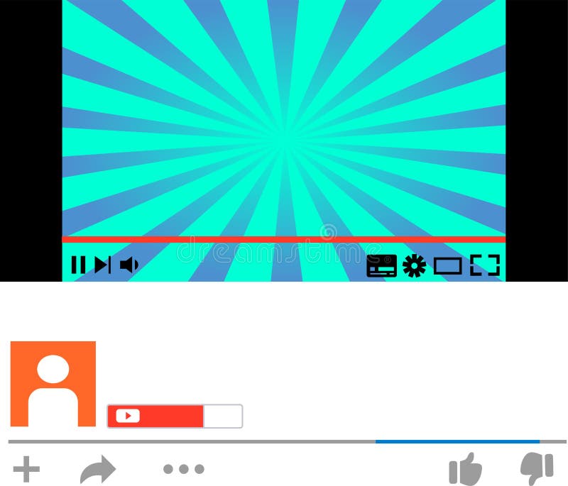 Background Illustration of a Video Delivery Style with Profile Stock ...