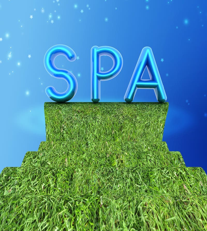 Background Image of 3d Text SPA Stock Illustration - Illustration of ...