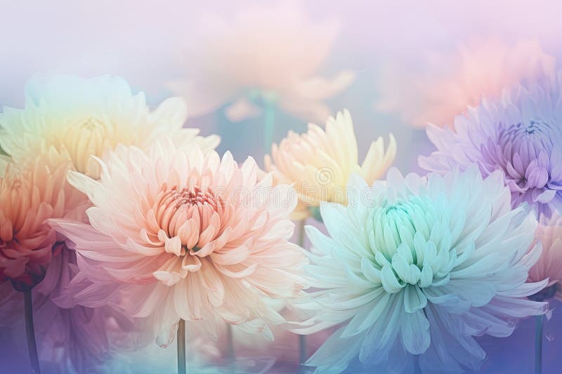 Background Image with Abstract Flowers a Soft Color Palette for a ...