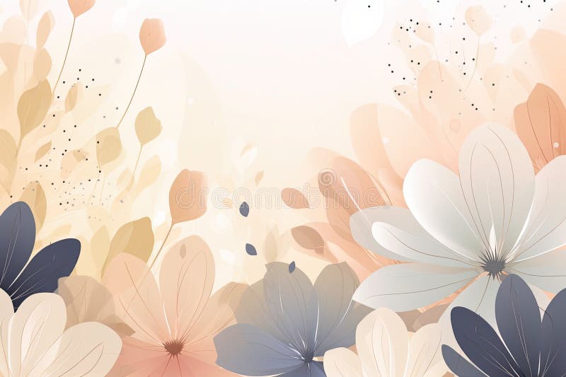 Background Image with Abstract Flowers a Soft Color Palette for a ...